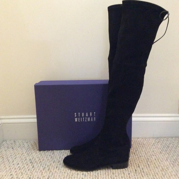 Stuart Weitzman | Shoes | Stuart Weitzman Black Suede Lowland Otk Boots | Poshmark